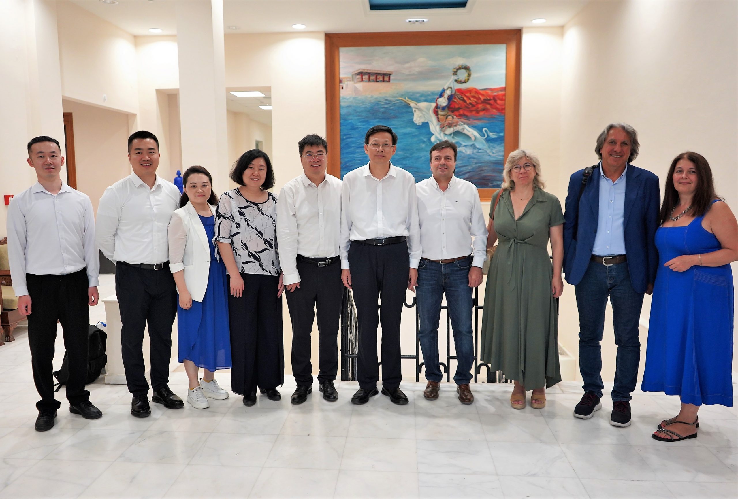 Επίσκεψη επίσημης αντιπροσωπείας της επαρχίας Shandong της Κίνας στην ...